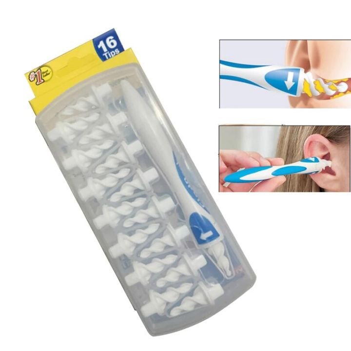 New silicone ear spoon tool set ear cleaner 16 care soft spiral for ...