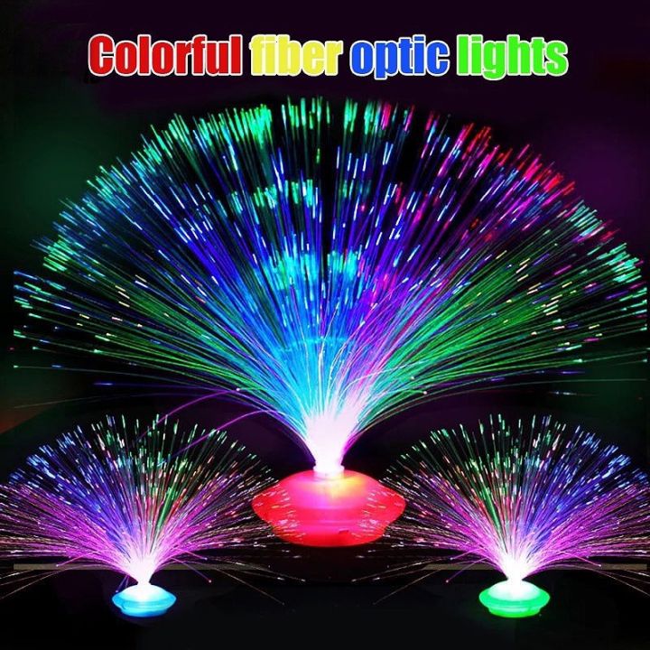 Color Changing LED Fiber Optic Light Romantic Small Night Light Funny ...