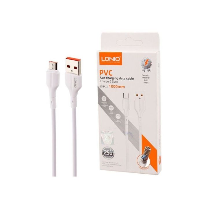 LDNIO LS841 25w Fast Charging 1M Micro Data Cable | Daraz.lk