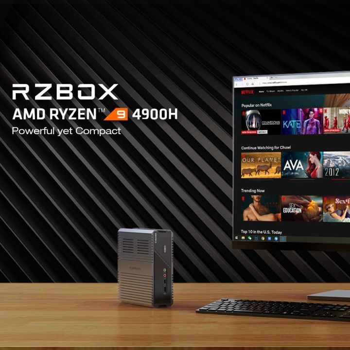 CHUWI RZBOX Mini Computers, Mini Gaming PC with AMD Ryzen 9 4900H ...