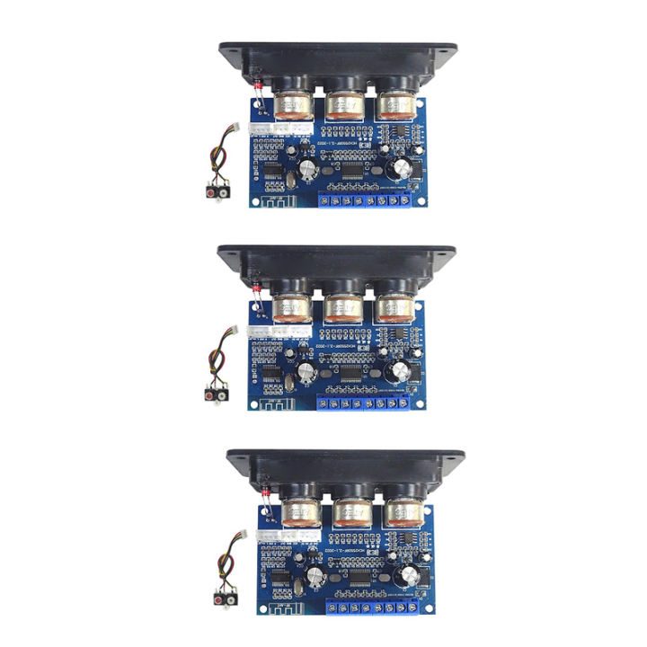 JDXHLAU 3X 2.1 Channel Digital Power Amplifier Board+AUX Audio Cable ...