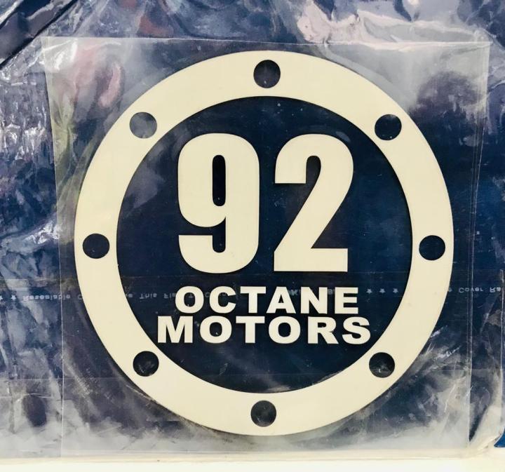 Gas tank petrol tank 92 octane sticker silver | Daraz.lk