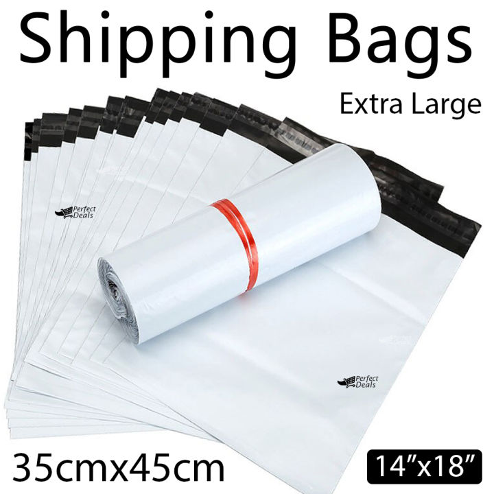 Perfect Extra Large Poly Mailer High Quality White Flyers Bundle of 100 ...