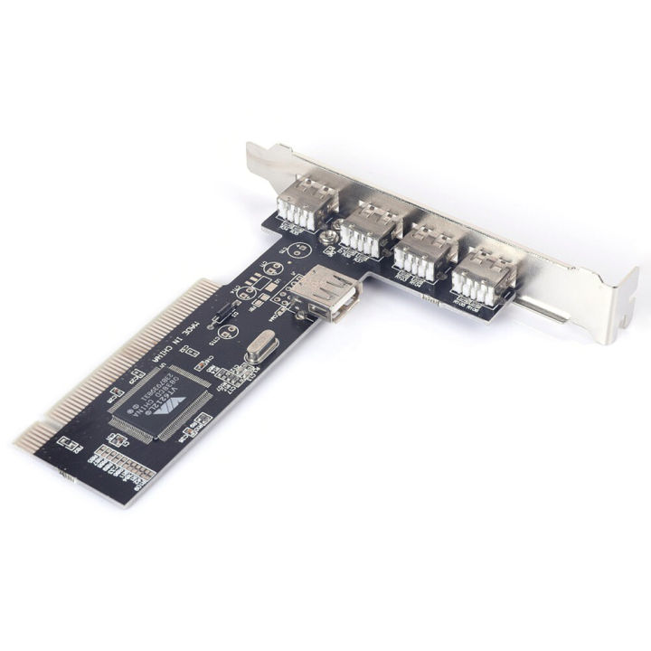 4 Ports USB PCI Controller Cards 480Mb/s PCI to USB 2.0 Expansion Card ...