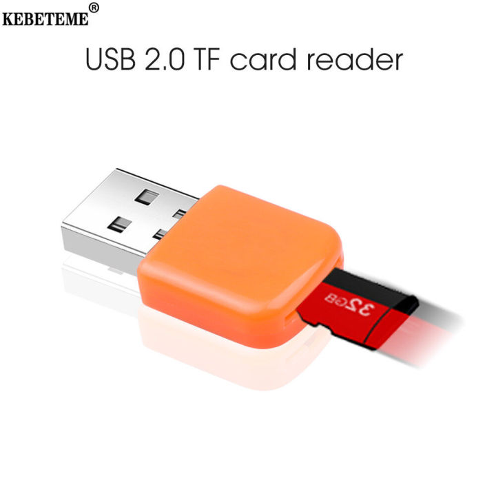 KEBETEME Portable Mini USB Adapter High Speed USB 2.0 Card Reader For ...