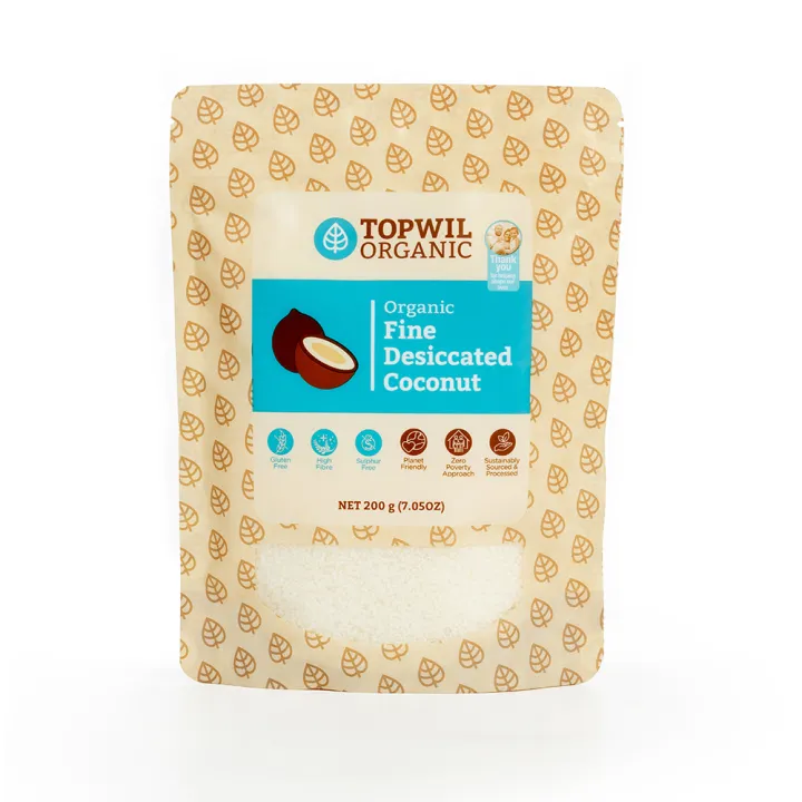 Topwil Organic Desiccated Coconut Fine 200g | Daraz.lk