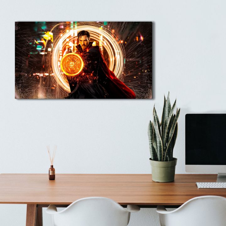 Wall Panel Doctor Strange Gaming room photo panel with digital graphic ...