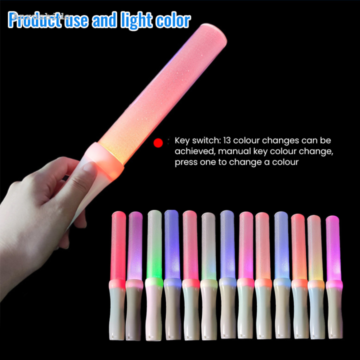Anrushide LED Light Stick Concert Bar Glow Stick Remote Control New Key ...