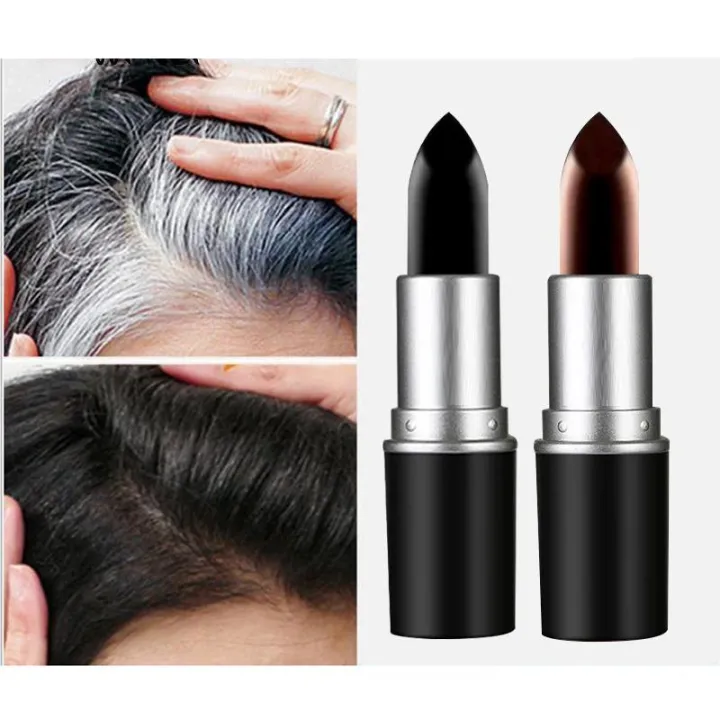 One-Time Hair dye Instant Gray Root Coverage Hair Color Modify Cream ...