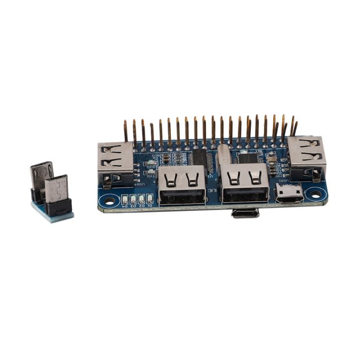 4 Ports USB HUB HAT For Raspberry Pi 3 / 2 / Zero W Extension Board USB To UART For Serial ...