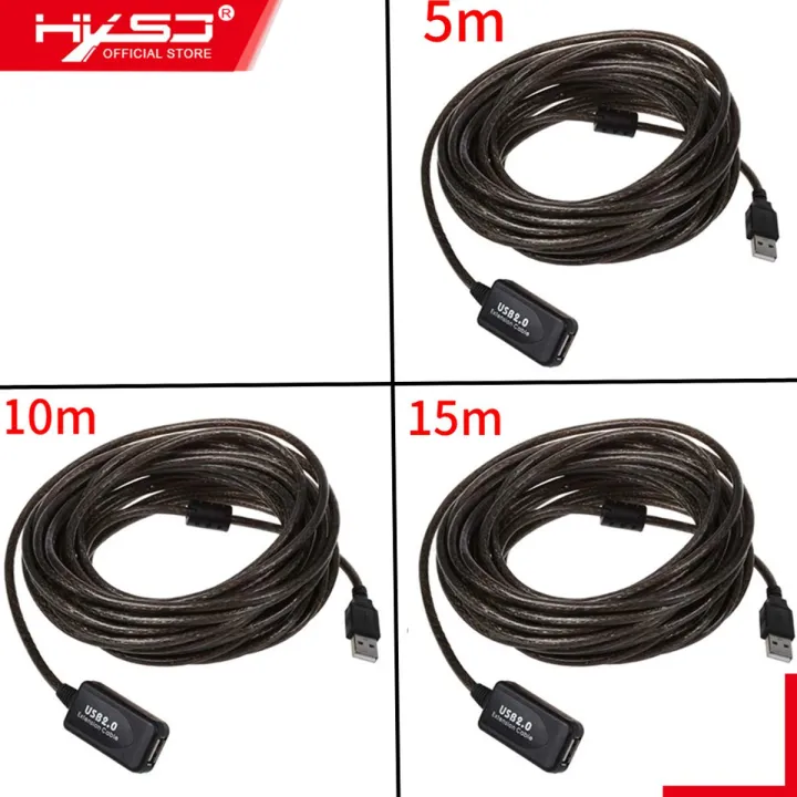HXSJ HW-U5 HW-U10 HW-U15 USB2.0 Extension Cable 15M/10M/5M Male to ...