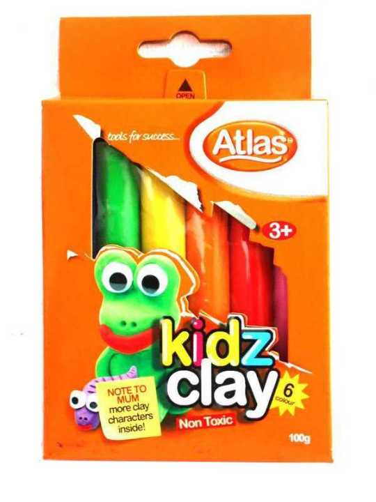 Atlas kidz clay 6 colours | Daraz.lk