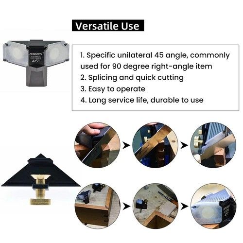 HONGDUI YW09-45 Woodworking 45 Degrees Miter Cut Dovetail Magnetic Saw ...