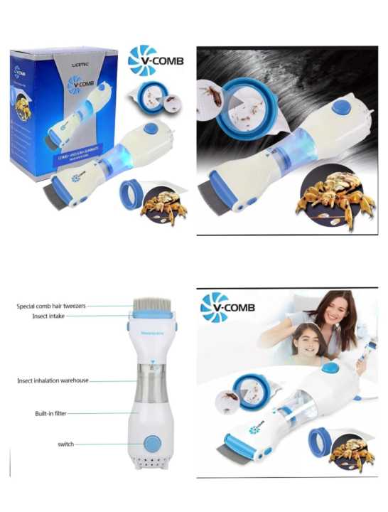 Comb Electronic Head Lice Removal Machine Anti Lice Machine Metal ...