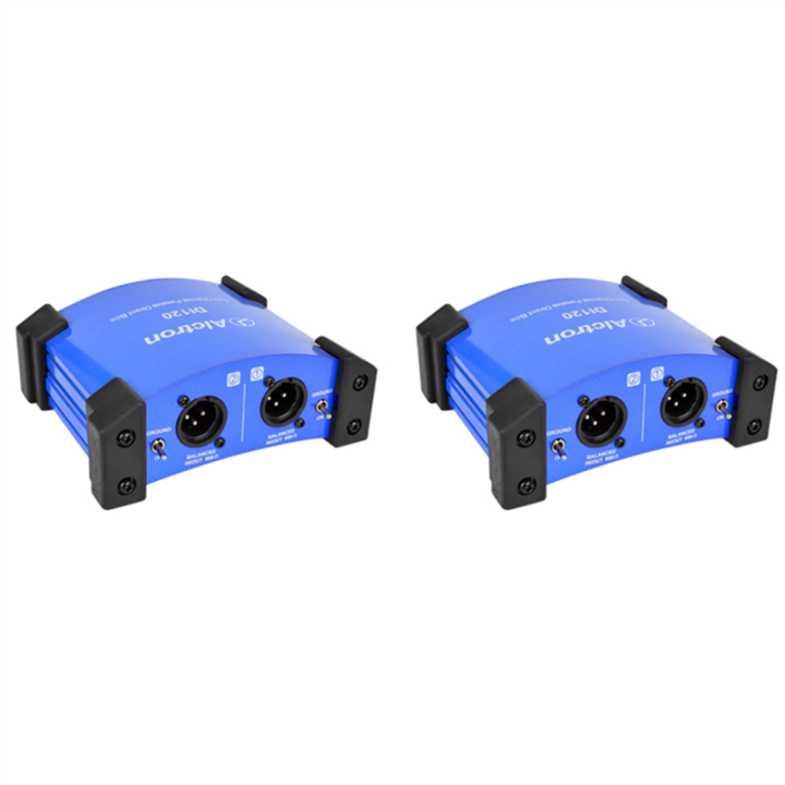 2X Alctron DI120 Two-Way Passive DI Box Impedance Converter DI BOX ...