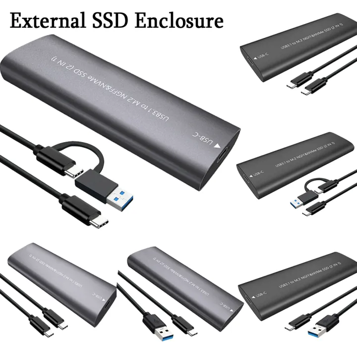 M.2 NGFF/MVMe SSD To USB 3.1 External SSD Enclosure USB3.1 Type-C ...