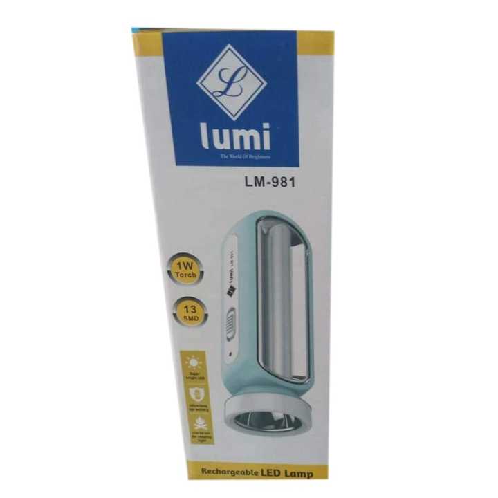 lumi Rechargeable LED Lamp LM 981 | Daraz.lk