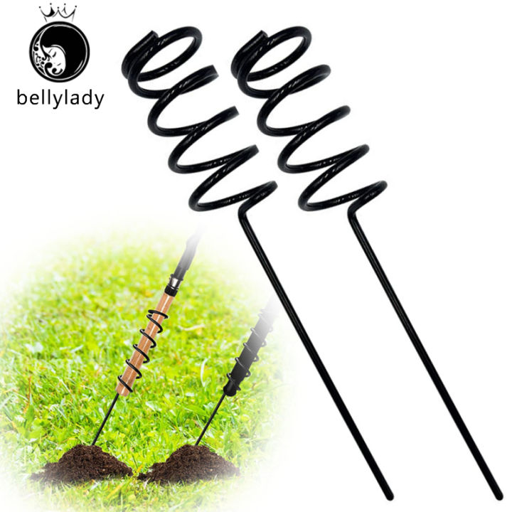 bellylady 2pcs Spiral Fishing Rod Holder Heavy Duty Insert Ground ...