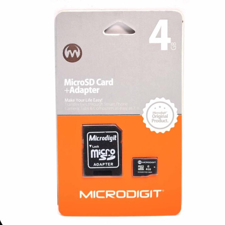 Micro SD Memory Card Memory Chip With Adapter 4GB | Daraz.lk