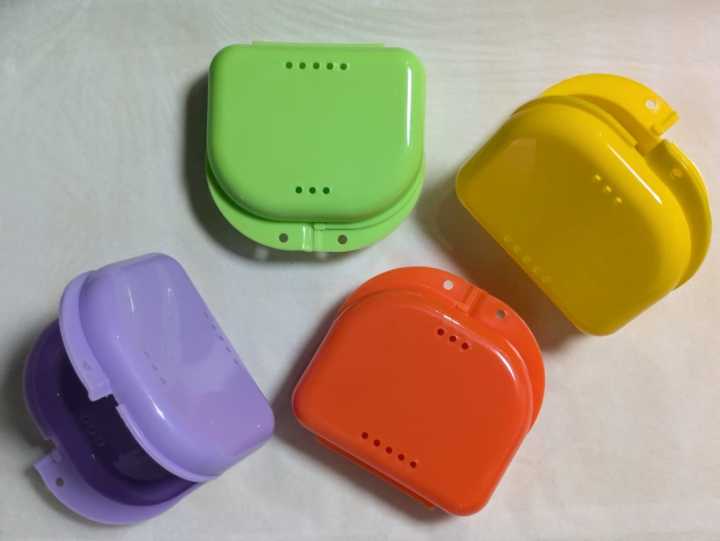 Dental Orthodontic Retainer Case Mouthguards Storage Box Hygiene ...