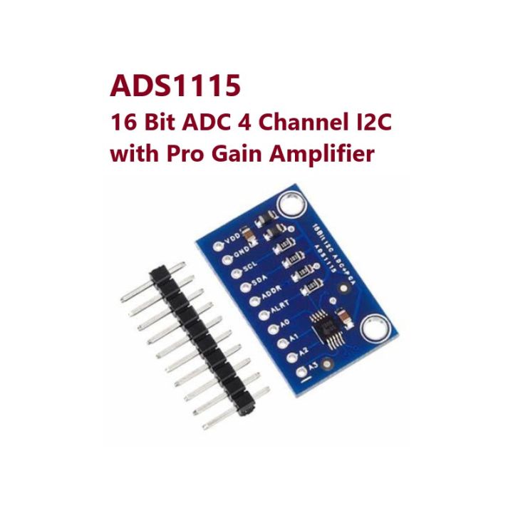 ADS1115 16 Bit I2C ADC 4 Channel with Pro Gain Amplifier Module | Daraz.lk