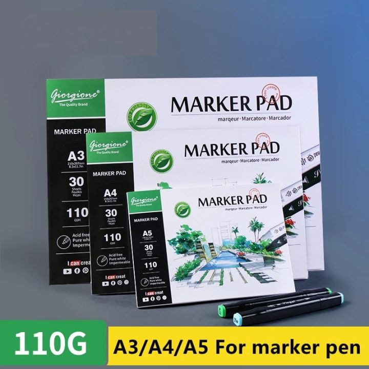 Marker Drawing Book 30 Sheets A3/A4/A5 Professional Marker Paper ...