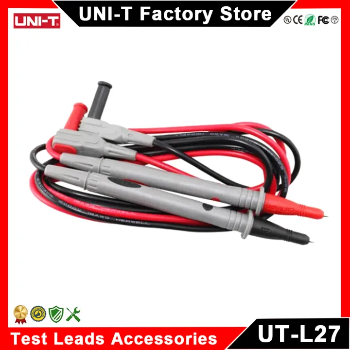 UNI-T UT-L27 Extension Test Leads Probe Kit for Multimeter Clamp Meter ...