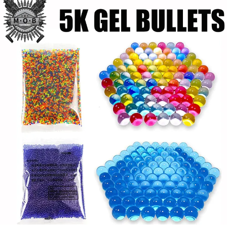 【Gel Bullets】5000 pcs Gel Blaster Bullets 7-8mm Gel Ball Non Toxic Eco ...
