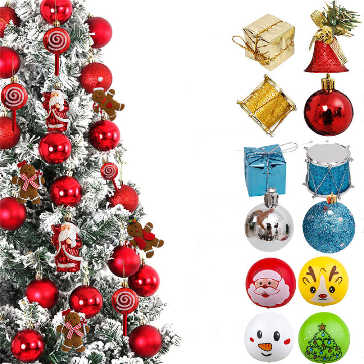 Christmas Ornaments For Tree Santa Tree Hanging Metal Bell Jewelry Set ...