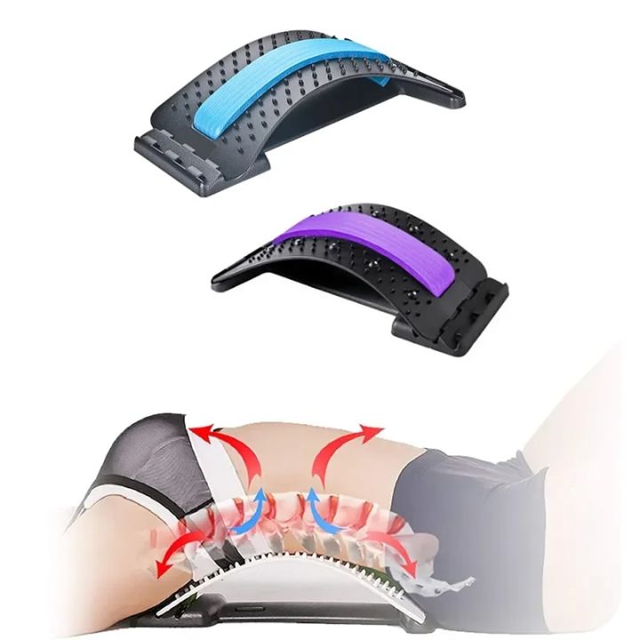 Magnetotherapy Multi-Level Adjustable Back Massager Stretcher Waist ...