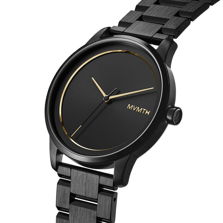 MVMT Analogue Brushed black stainless steel Luxury Men's Wrist Watch ...