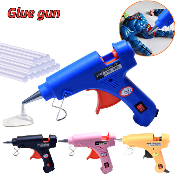20W Hot Melt Glue G-un with Seal Wax Glue Sticks Household DIY ...