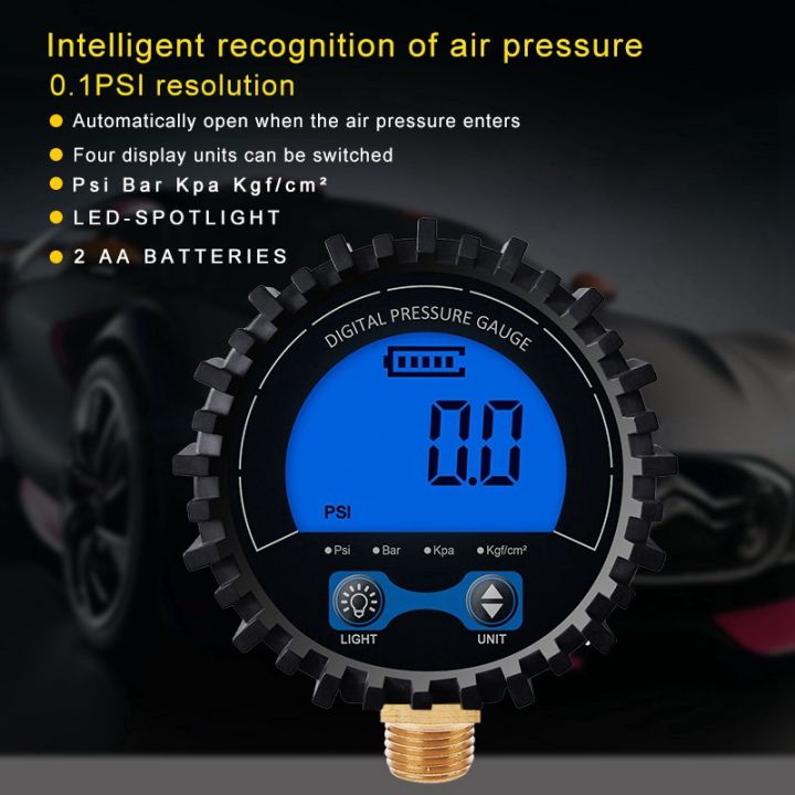 Tire Pressure Gauge Digital Tire Tester Display Air Pressure Manometer ...