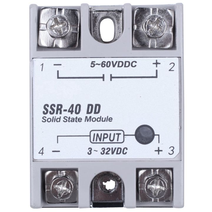 Single Phase Solid State Relay DC-DC SSR-40DD 40A White+Silver | Daraz.lk
