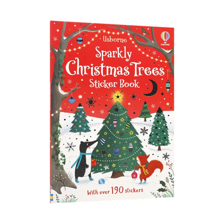 Little First Stickers Sparkly Christmas Trees Sticker Book Years Old ...