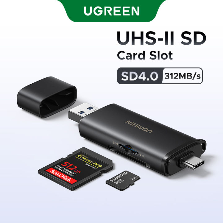 UGREEN USB C USB A Card Reader, Dual Interface, SD TF Card Adapter, USB ...