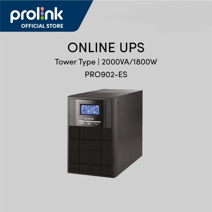 Prolink PRO902ES 2000VA / 1800W Pure Sine-Wave Online UPS ...