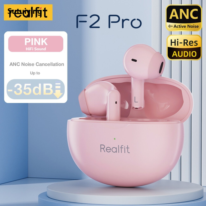 Sutuiying Realfit F2 Pro TWS Earbuds Bluetooth 5.4 ANC Headphones High ...
