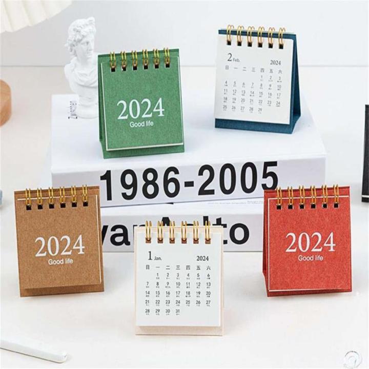 Minimalist Portable 2024 Mini Calendar Creative Coil Calendar Project ...