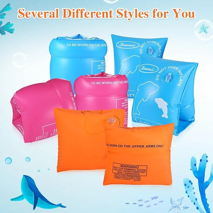 Swimming Floats for Kids,Children’s Arm Ring Double Balloon Thickened ...