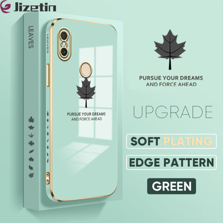 Jizetin (Free Lanyard) for Redmi S2 Back Cover Maple Leaf Luxury 6D ...