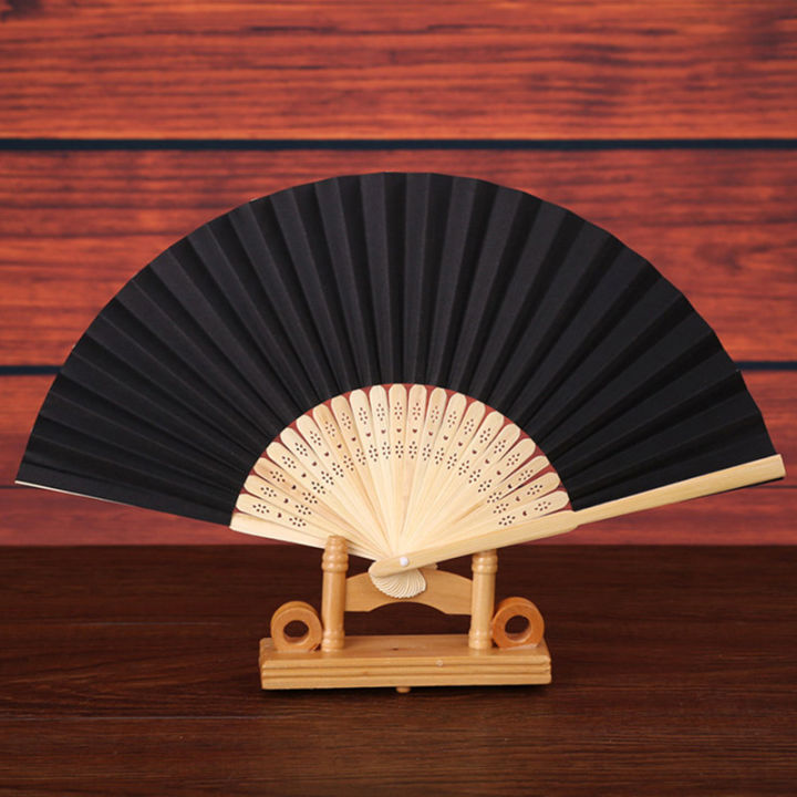 Paper Folding Fans Blank Bamboo Hand Held Fan for Practice Calligraphy ...