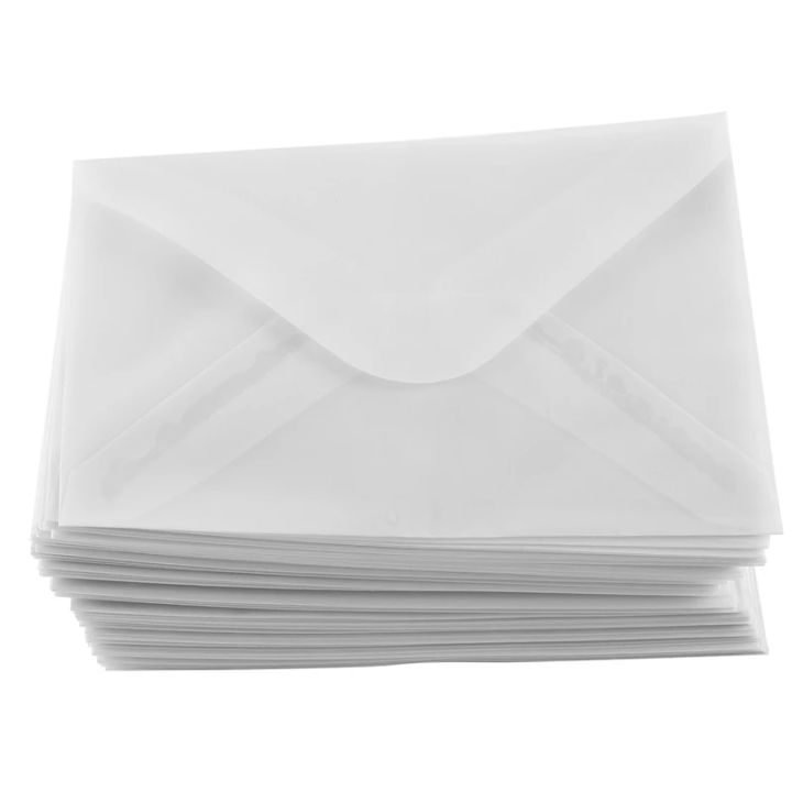 100Pcs Translucent Sulfuric Acid Paper Envelopes Envelopes For DIY ...