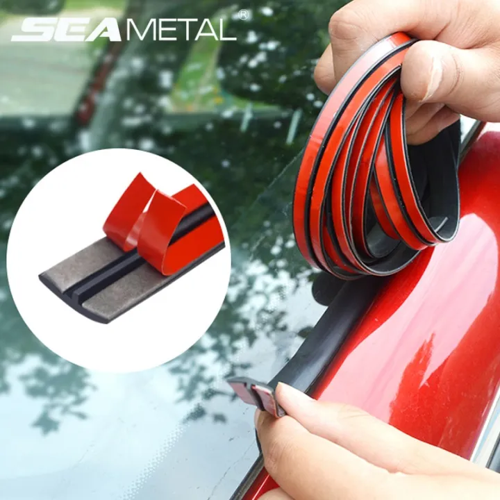 SEAMETAL Rubber Car Window Seal Strip 2M Car Rubber Windshield Sealing ...
