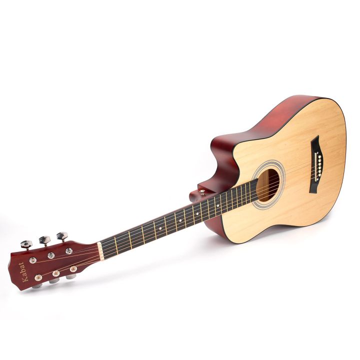 40'' Kabat Standard Size Acoustic Box Guitar - Black Color Handmade ...