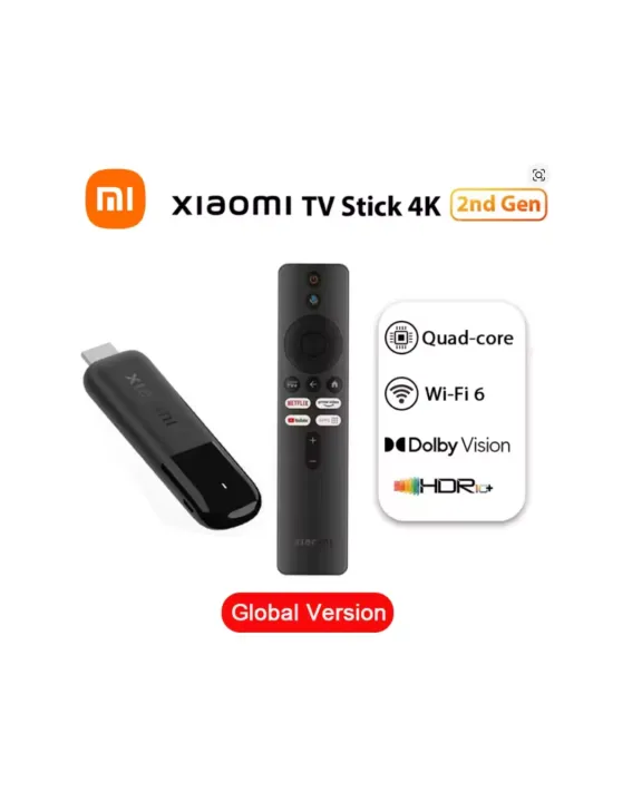 Xiaomi TV Stick 4K (2nd Gen) – Google TV, 4K Streaming, Quad-Core ...