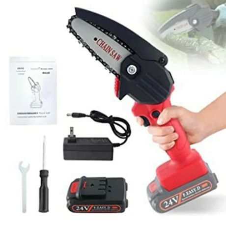 Tree cutting machine Mini Chain Chainsaw Hand Pruning Saw Electric ...