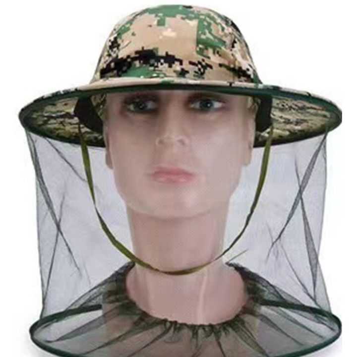 【LuxeGlow】Mosquito Head Face Protector Net Hat Insect Bugs Bee Proof ...