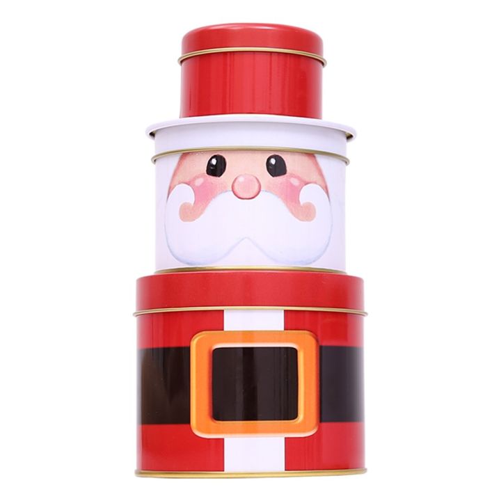 Elegant Tinplate Empty Tins Home Kitchen Storage Containers Three Tiers ...
