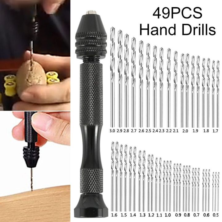49PCS Durable Practical Portable Twist Drill Bit DIY Tool Mold Drilling ...